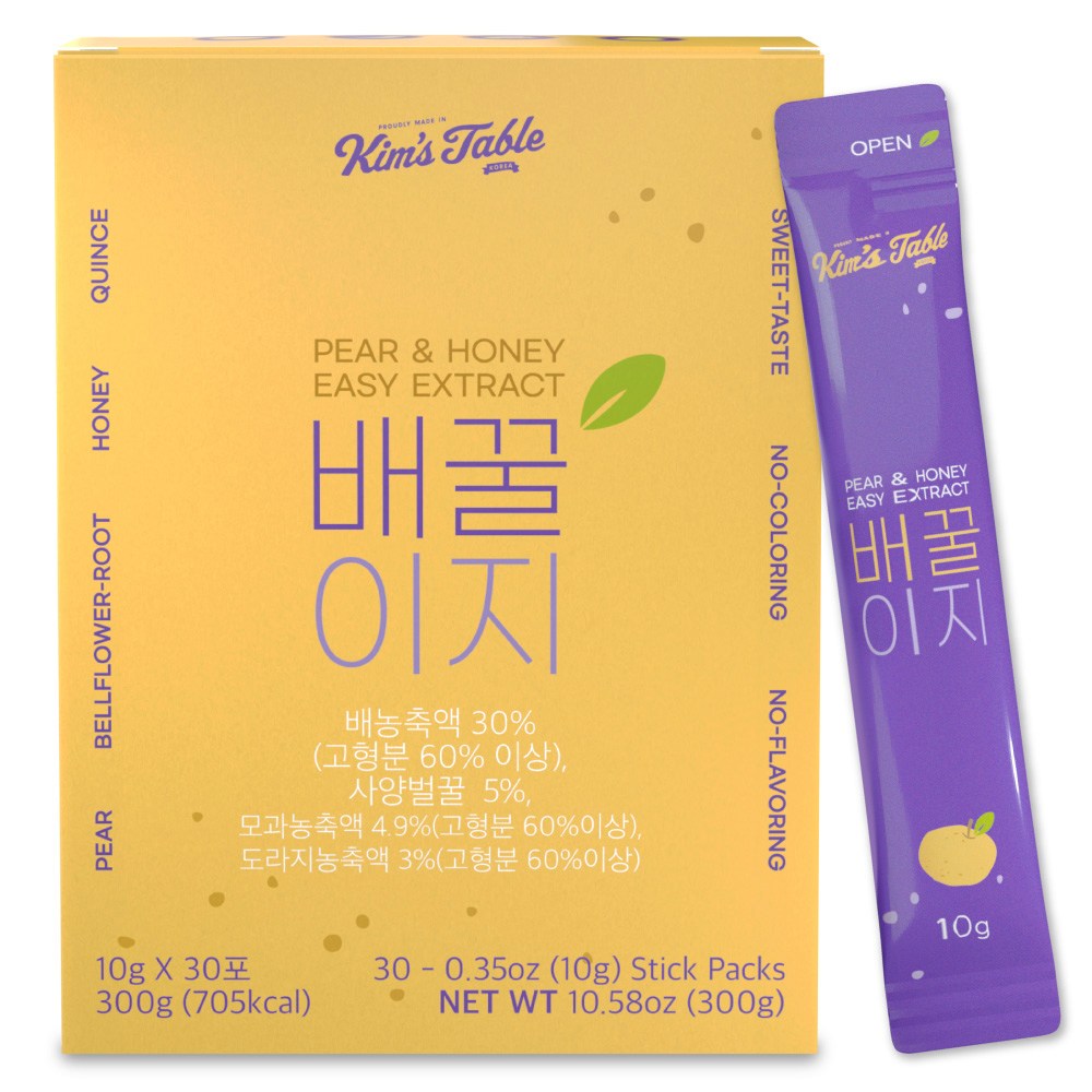 [KIM'S TABLE] Korean Pear Bellflower Root Extract (10g X 30 Pouches ...